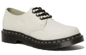 Dr. Martens 1461 Hardware Leather Lace Up Shoes - White