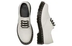 Dr. Martens 1461 Hardware Leather Lace Up Shoes - White