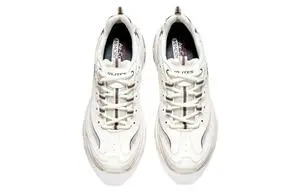 Sketchers Dlites 1.0 Lace-up Sneakers - White/brown