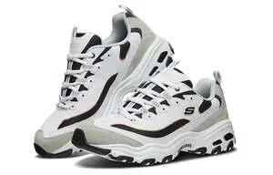 Sketchers D'lites 1.0 Low Top Sneakers - White/grey