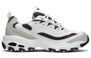 Sketchers D'lites 1.0 Low Top Sneakers - White/grey