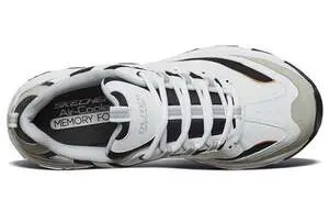 Sketchers D'lites 1.0 Low Top Sneakers - White/grey