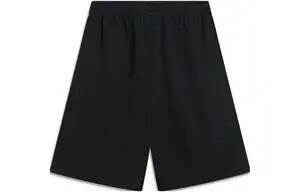 LI-NING Double Embroidered Logo Shorts - Black