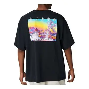 CONVERSE Inverted Desert Graphic T-shirt Asia Sizing - Black