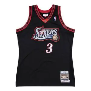 Mitchell & Ness Philadelphia 76ers Allen Iverson 1997-98 Retro Jersey - Black/red