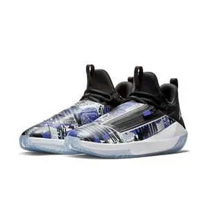 JORDAN Jumpman Hustle "dark Concord" Sneakers - Black/blue/white