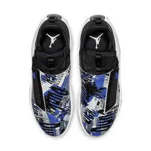 JORDAN Jumpman Hustle "dark Concord" Sneakers - Black/blue/white