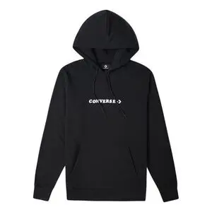 CONVERSE Alphabet Printing Casual Hoodie - Black