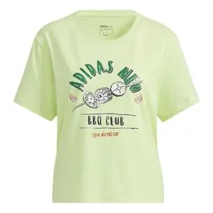 Adidas Neo Graphic Print Short Sleeve T-shirt - Green
