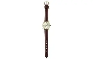 Casio Quartz Water Resistant Analog Watch With Leather Strap - Brown