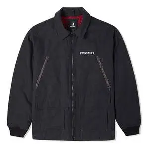 CONVERSE Logo Printing Sports Jacket - Black