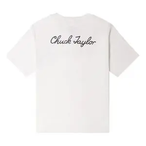 CONVERSE Chuck Taylor Logo Button-up T-shirt Asia Sizing 'white - White/black