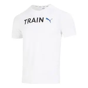 PUMA Graphic Train T-shirt 'white - White/black