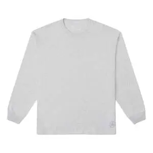 CONVERSE Gold Standard Embroidered Logo Long Sleeves T-shirt Asia Sizing - Grey