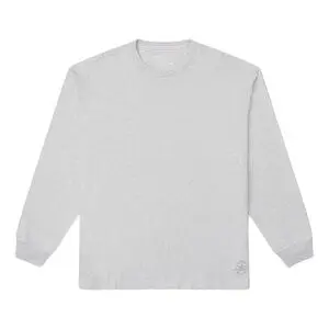 CONVERSE Gold Standard Embroidered Logo Long Sleeves T-shirt Asia Sizing - Grey