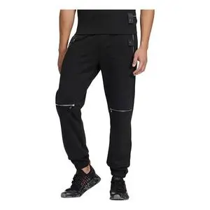 Adidas Originals Solid Color Casual Sports Pants/trousers/joggers Black - Multi-color
