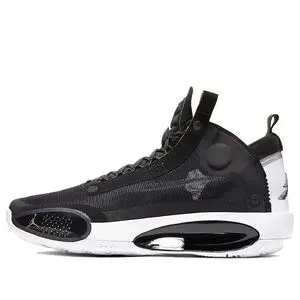 JORDAN 34 Eclipse Sneakers - Black/metallic Silver-white