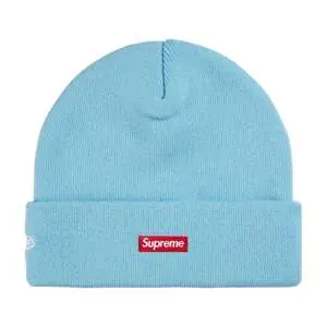 Supreme X New Era Ss26 Devil S Logo Beanie - Light Blue