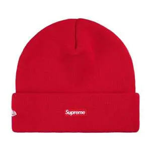 Supreme X New Era Devil S Logo Beanie - Red