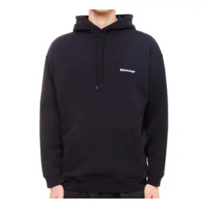 Balenciaga Logo Hoodie - Navy
