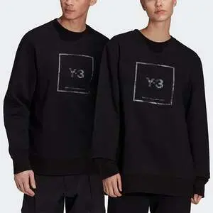 Adidas Y-3 Ss21 Reflective Square Logo Crewneck