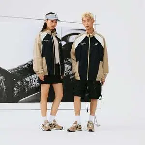 NEW BALANCE Color Block Woven Zip-up Windbreaker Jacket