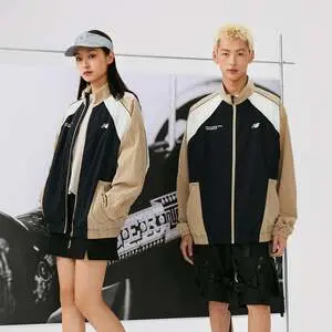 NEW BALANCE Color Block Woven Zip-up Windbreaker Jacket