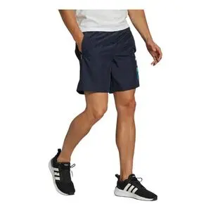 Adidas Solid Color Logo Straight Casual Sports Shorts
