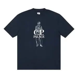 PALACE Palace Fw22 X Cp Company Logo T-shirt 'navy' Navy