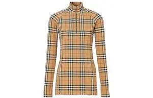 Burberry Vintage Check Quarter-zip Top