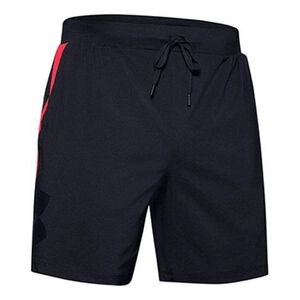Under Armour Qualifier Speedpocket Branded 7 Shorts - Black/red