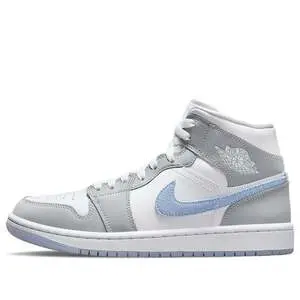 JORDAN 1 Mid "wolf Grey Aluminum - White/grey/blue