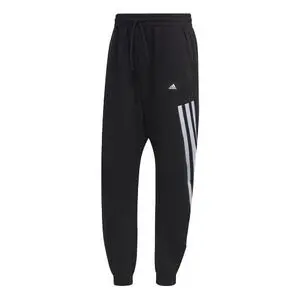 Adidas Logo Casual Elastic Sports Pants/trousers/joggers Black - Default Color