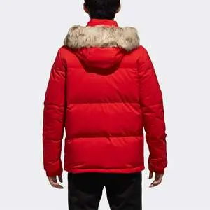 Adidas Down Puffa 3str Hooded Jacket - Light Red