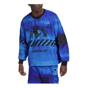 Adidas Original Logo Pattern Round Neck Pullover Long Sleeve - Default Colorway