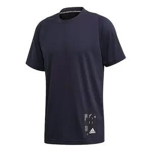 Adidas Training Sports Round Neck Short Sleeve - Blue