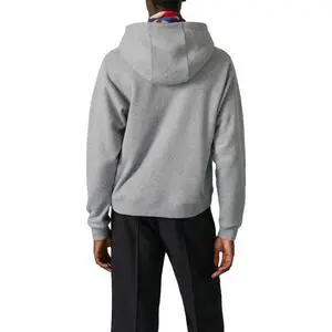 Gucci Cotton Jersey Hooded Sweatshirt With Logo Detail - Grey