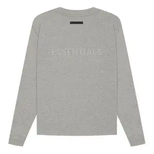 Fear Of God Ss21 Long Sleeve Tee Dark Heather Oatmeal - Default Colorway