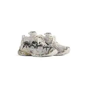 Balenciaga Runner Graffiti Sneakers - White/black
