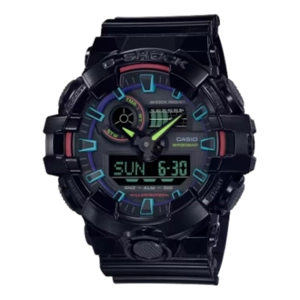 Casio G-shock Digital-analog Watch - Black/blue/red