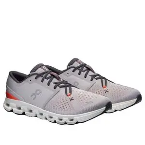On Cloud X 4 Athletic Sneakers - Silver/flame