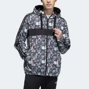 Adidas Neo Graffiti Graphic Print Track Jacket