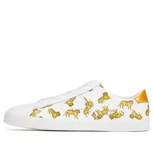 Onitsuka Tiger Lawnship 3.0 Animal Print Leather Sneakers - White