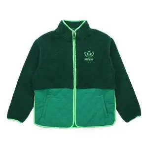 Adidas Originals Sherpa And Quilted Jacket - Green