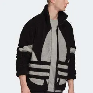 Adidas Originals Lambswool Jacket With Large Logo Pattern