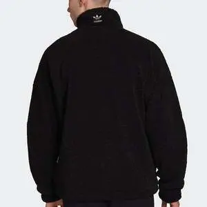 Adidas Originals Lambswool Jacket With Large Logo Pattern
