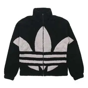 Adidas Originals Lambswool Jacket With Large Logo Pattern