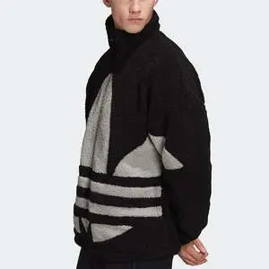 Adidas Originals Lambswool Jacket With Large Logo Pattern
