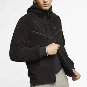 Nike Embroidered Logo Fleece Hooded Jacket