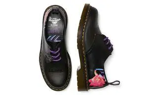 Dr. Martens Sabbath X 1461 Crossover Leather Printed Boots